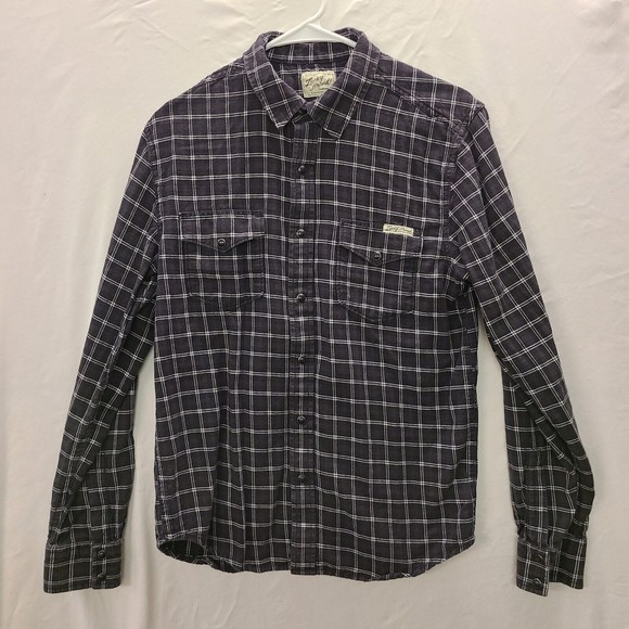 Lucky Brand | Shirts | Lucky Brand Long Sleeve Pearl Snap Flannel Shirt ...
